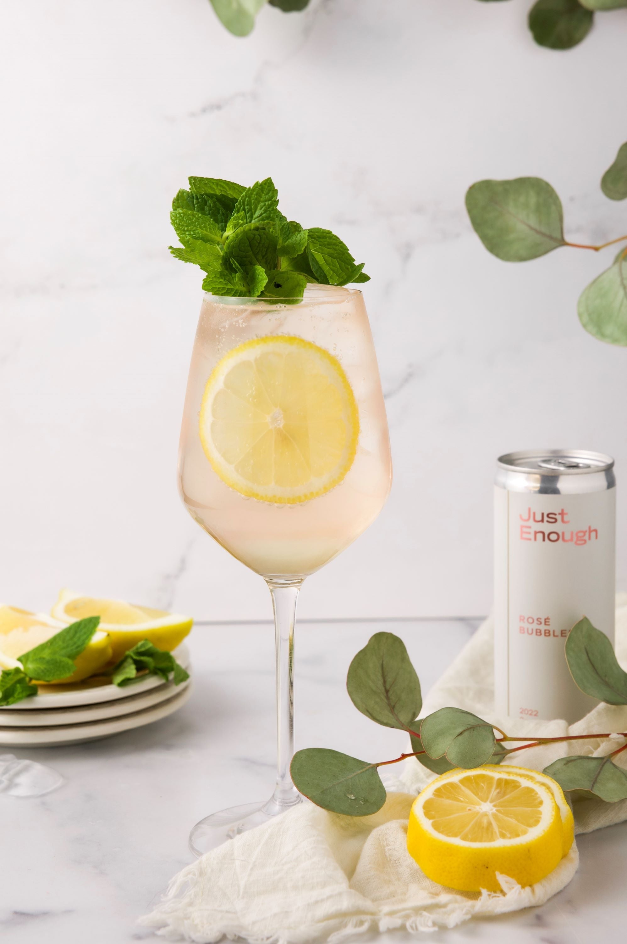 Refreshing Hugo Spritz with Just Enough Rosé Bubbles