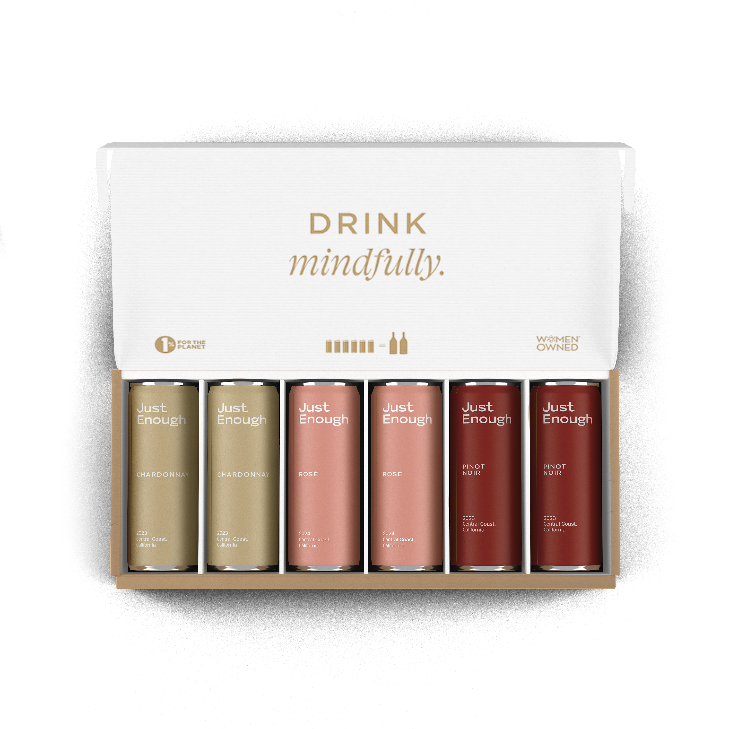 Just Enough Curated Set | Chardonnay, Rosé & Pinot Noir